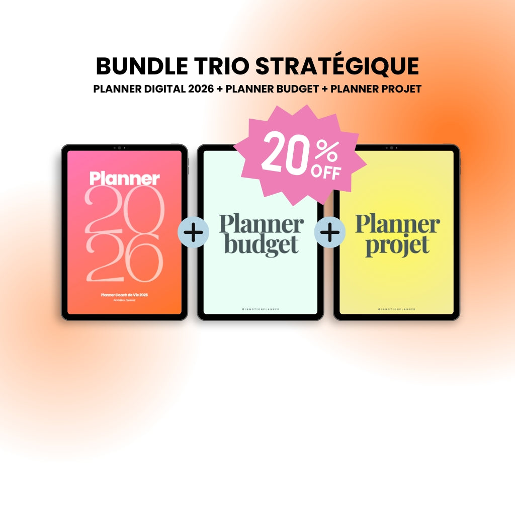 Pacote Trio Estratégico (Francês) – InMotion Planner