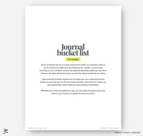 Journal Bucket List – InMotion Planner